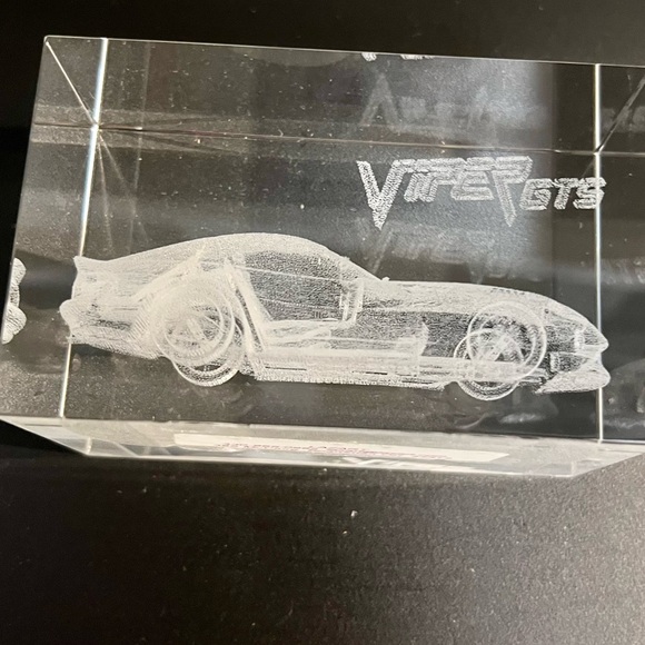 LazART inc | Other | Viper Gts Leaded Crystal Engraved Dodge Viper ...